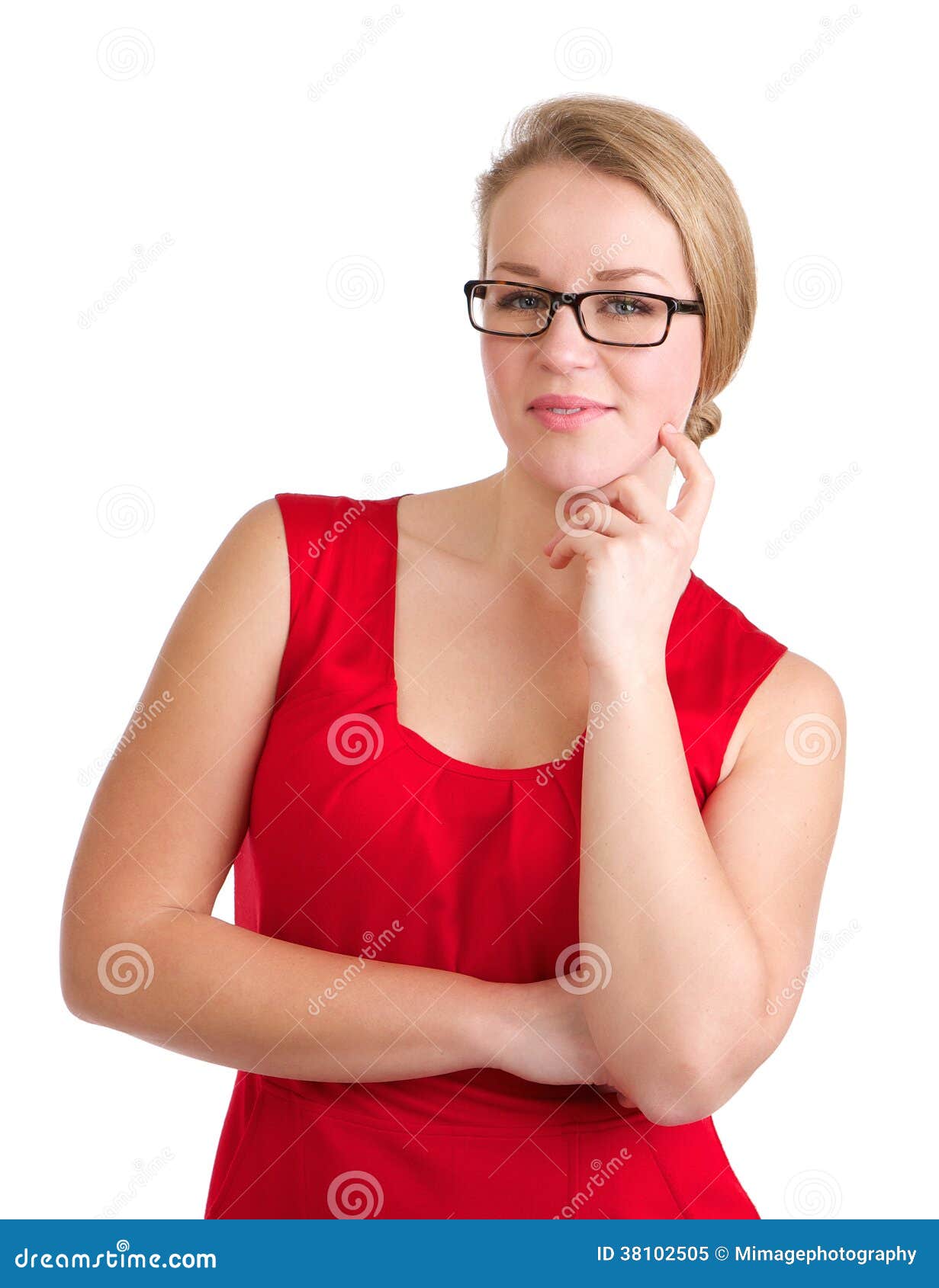 Young woman thinking stock image. Image of caucasian - 38102505