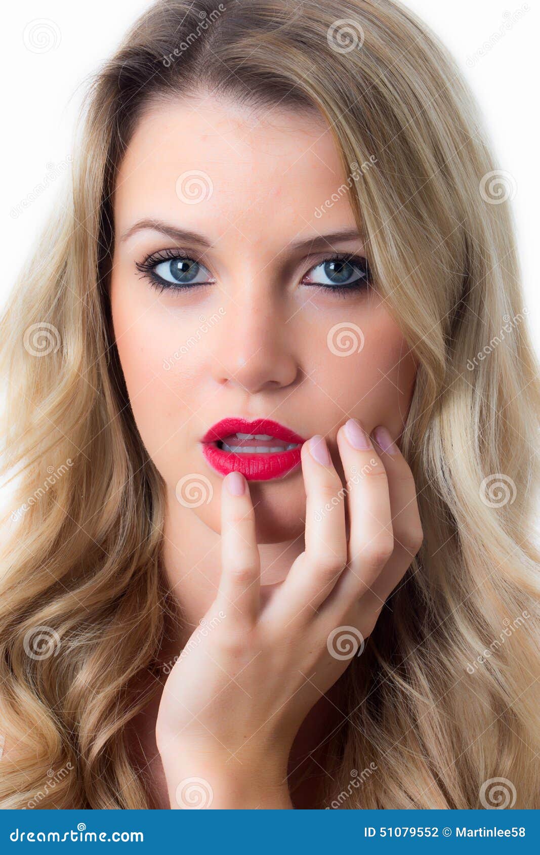 Young Woman Thinking Scared Shocked Stock Photo - Image of wondering ...