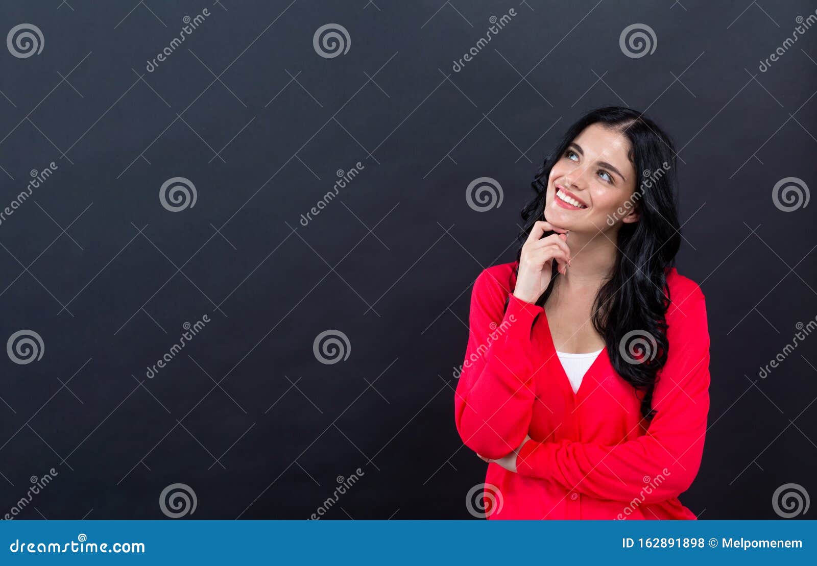 Young Woman In A Thoughtful Pose Stock Photo - Image of attractive ...