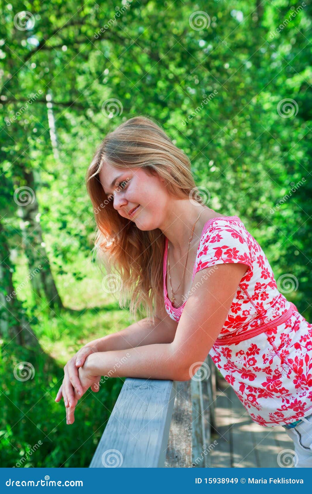 Young woman among trees stock image. Image of female - 15938949