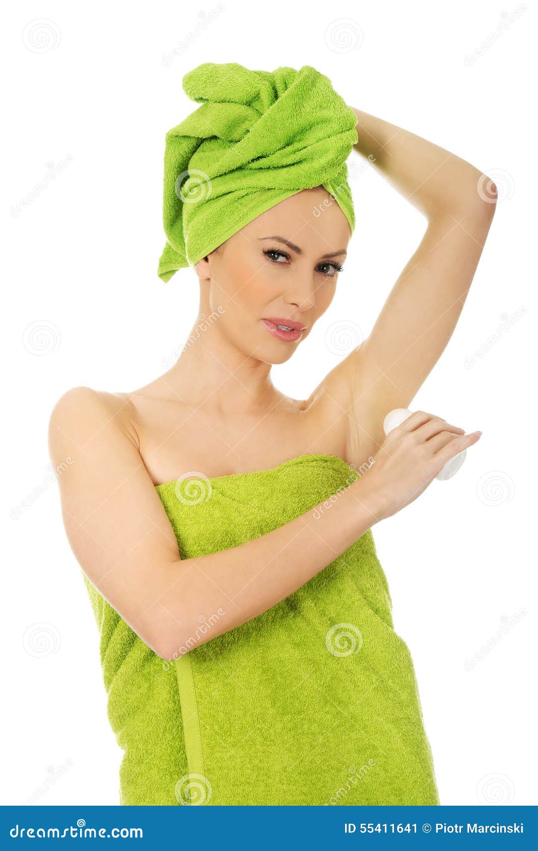 Young Woman Using Deodorant. Stock Image - Image of apply, care: 55411641