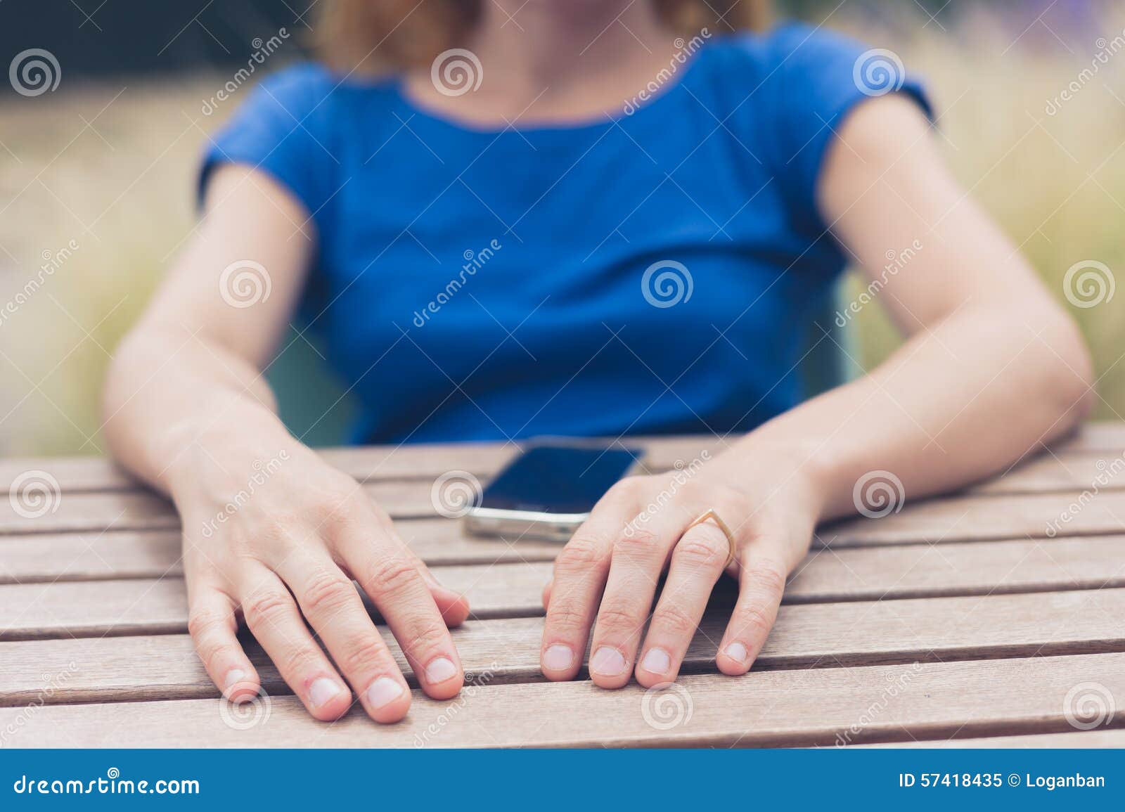 Young Woman Using Her Smart Phone Outside Stock Image - Image of ...