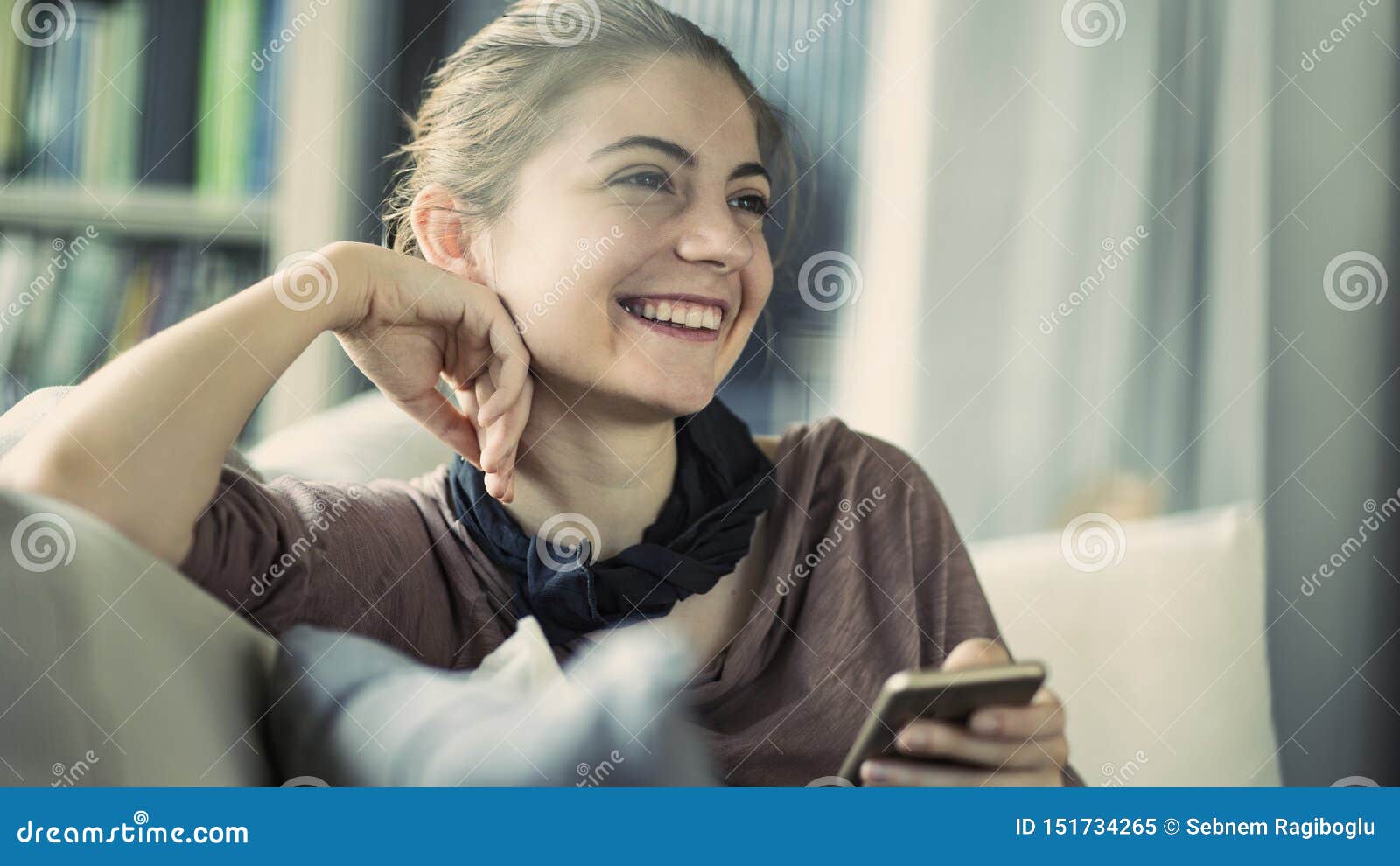 Young Woman Using Mobile Phone Stock Image - Image of telephone ...