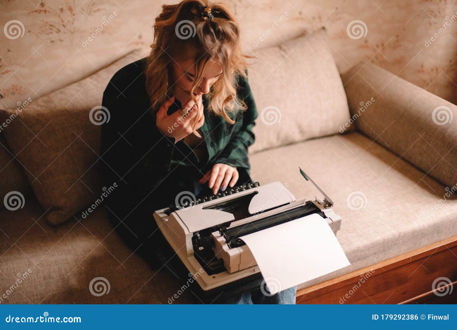 1,102 Woman Using Typewriter Photos - Free & Royalty-Free Stock Photos ...