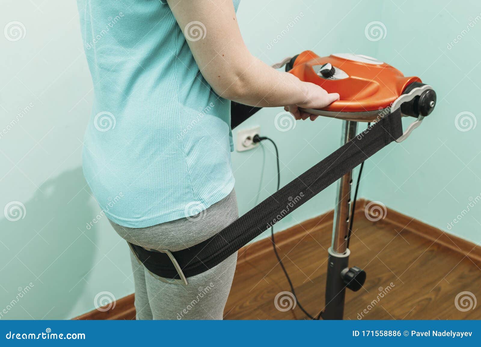 Young Woman on Vibration Trainer Stock Photo - Image of body, shape ...