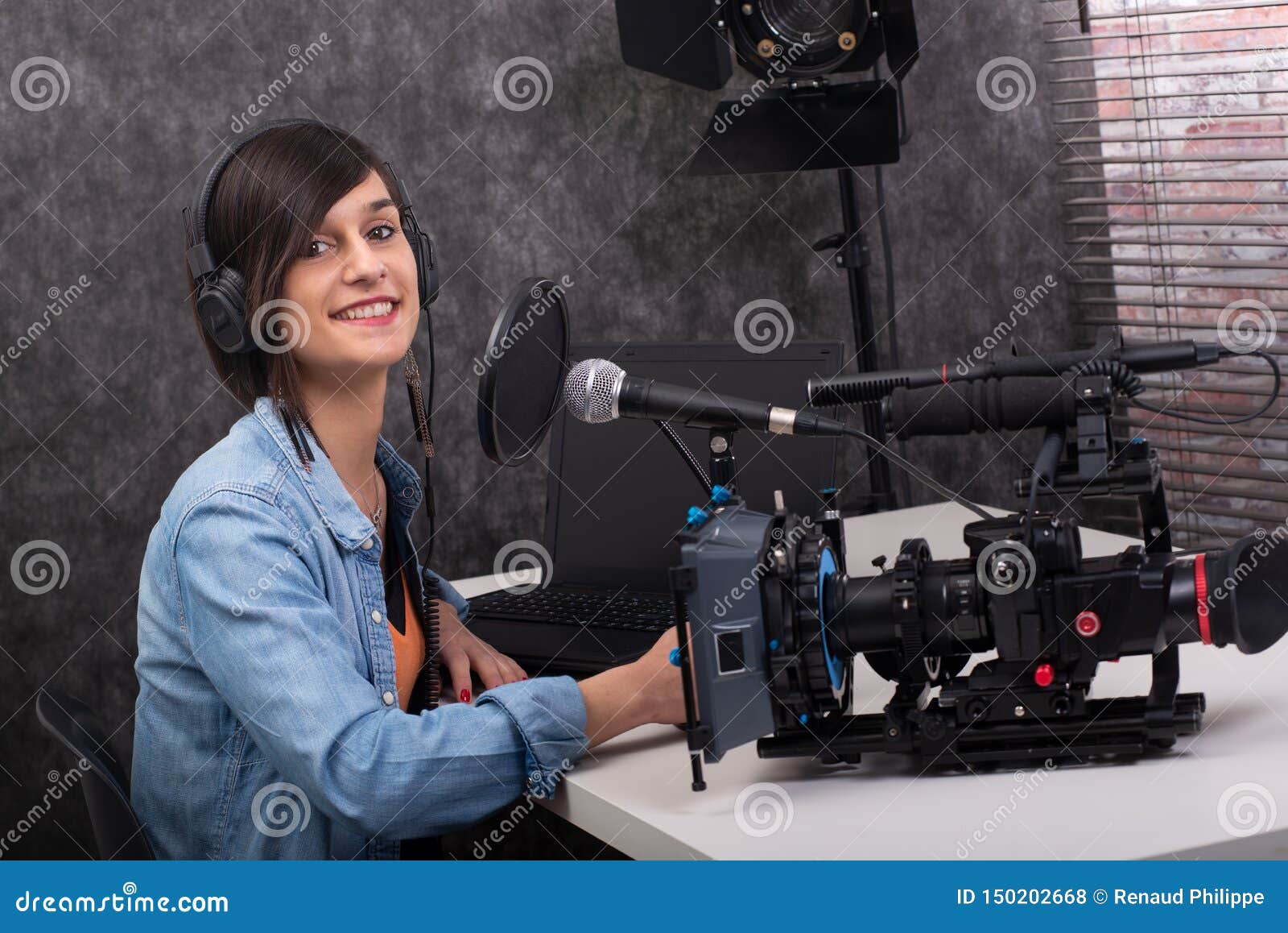 Young Woman Video Editor Working in Studio Stock Photo - Image of ... Young Woman Video Editor Working in Studio Stock Photo - Image of ...