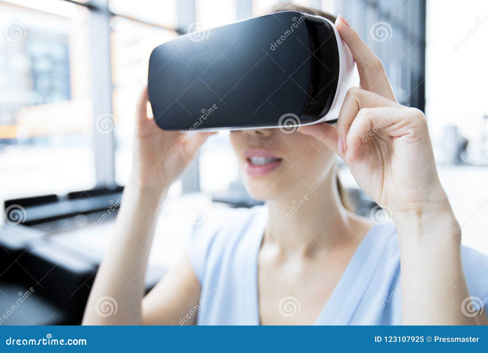 Virtual presentation stock image. Image of person, corporate - 123107925