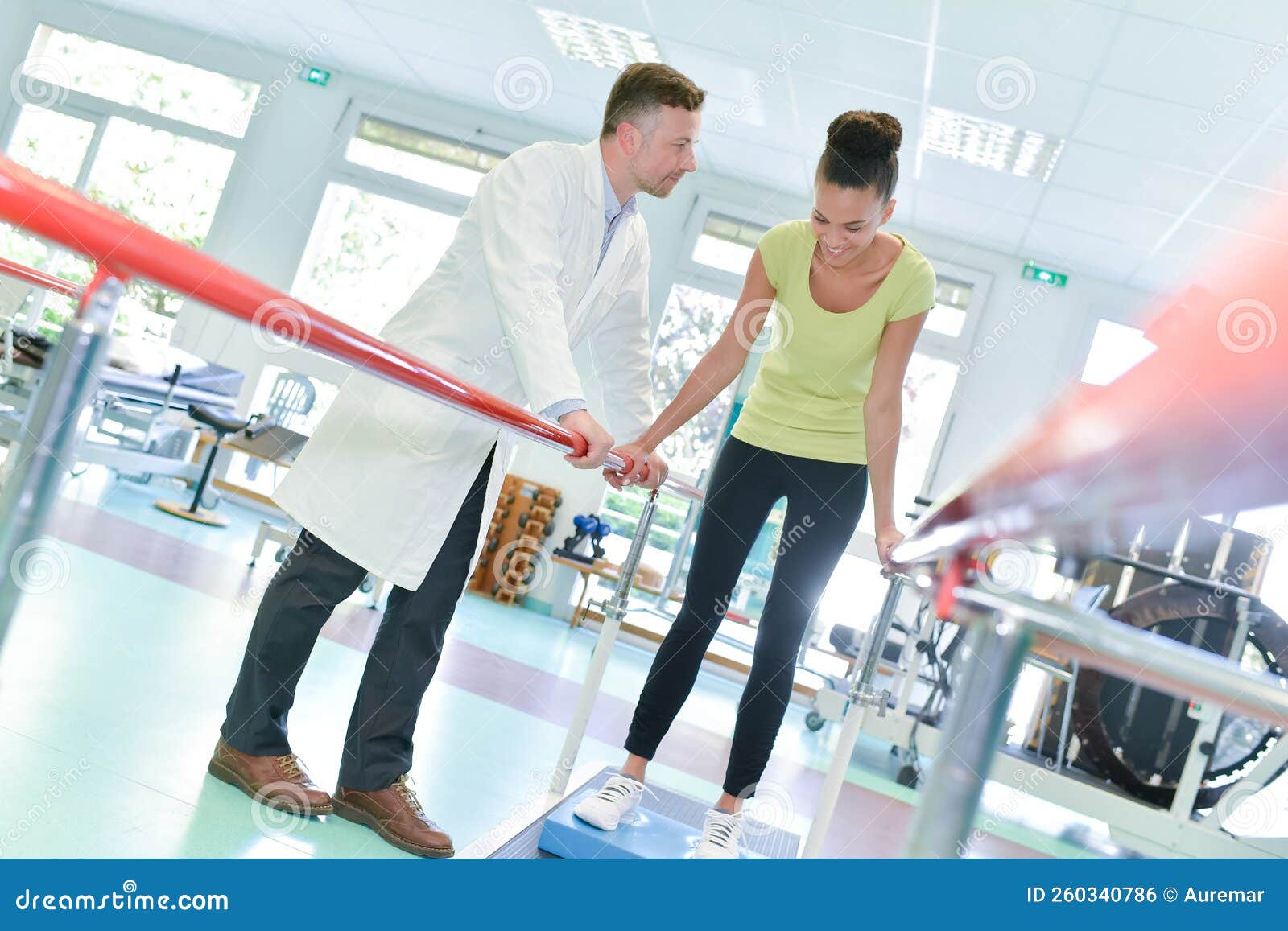 Young Woman on Walking Therapy Stock Photo - Image of parallel, walking: 260340786