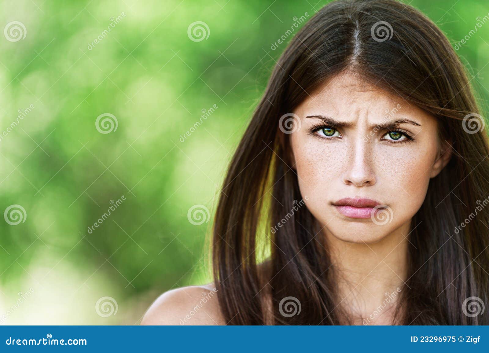 Young woman was offended stock image. Image of european - 23296975