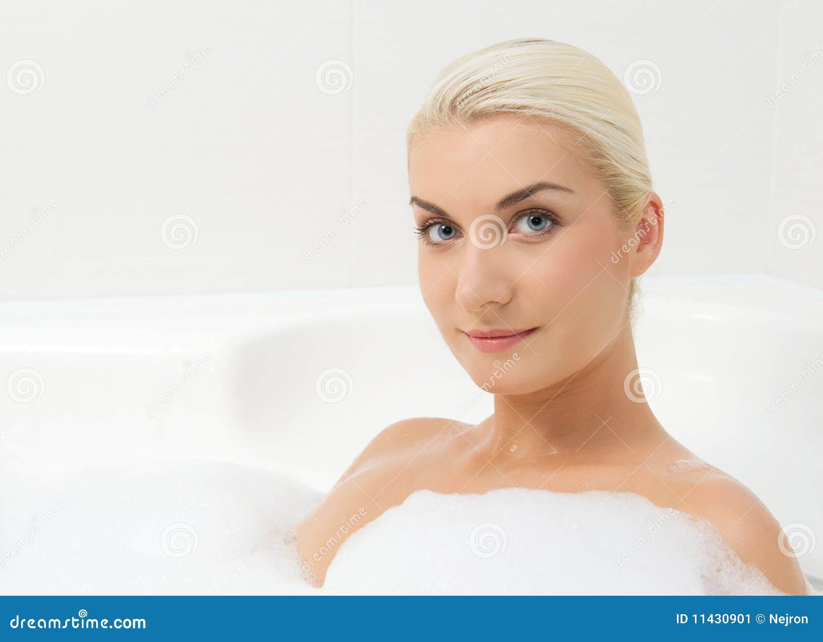 Young Woman Washing in Bathroom Stock Image - Image of sensual, clean ...