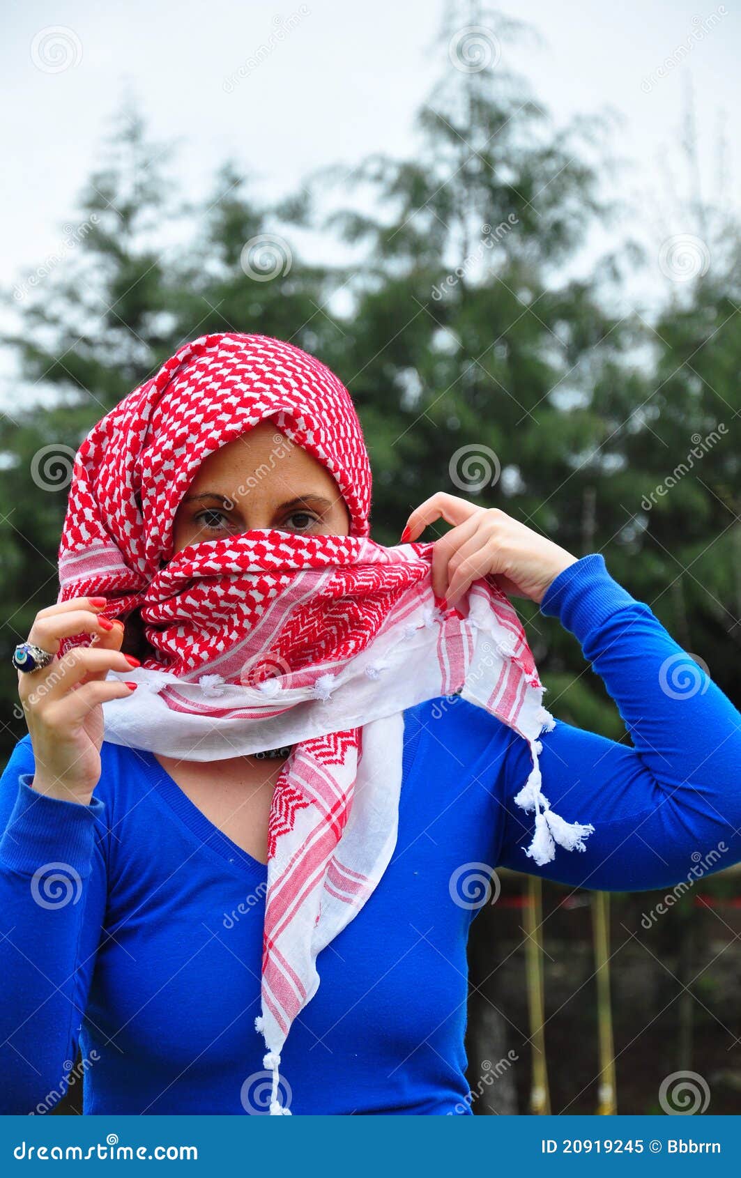 Young woman wearing scarf stock image. Image of anatolian - 20919245