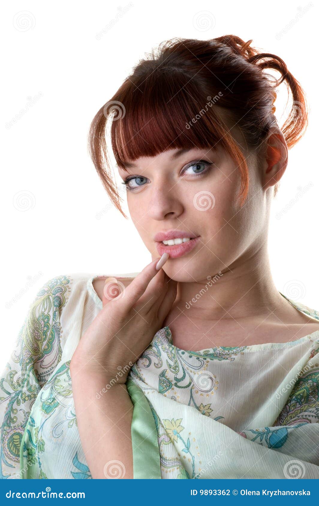Young Woman Wearing a Tunic Close-up Stock Photo - Image of person ...