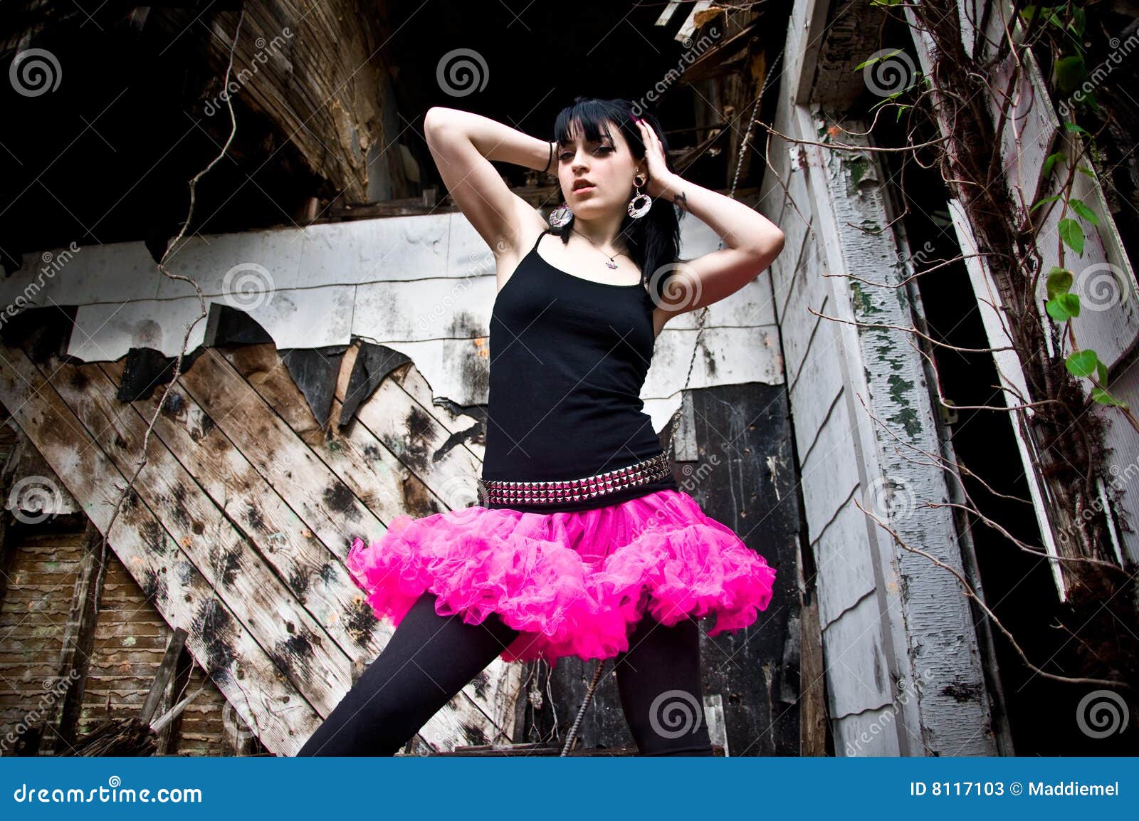 Young Woman Wearing a Tutu stock image. Image of building - 8117103