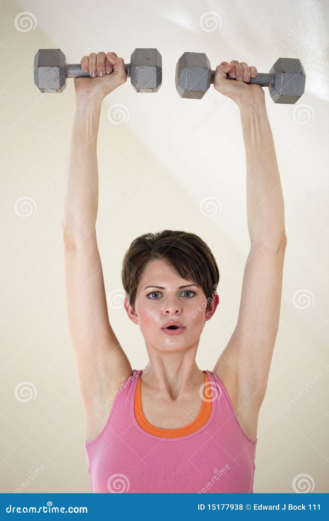 Young Woman Weight Training Stock Photo - Image of female, lifestyle ...