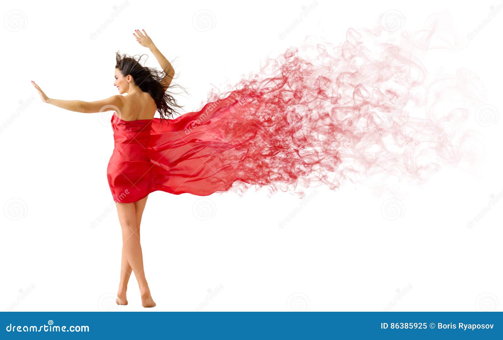 Young woman on the wind stock image. Image of curve, clothing - 86385925