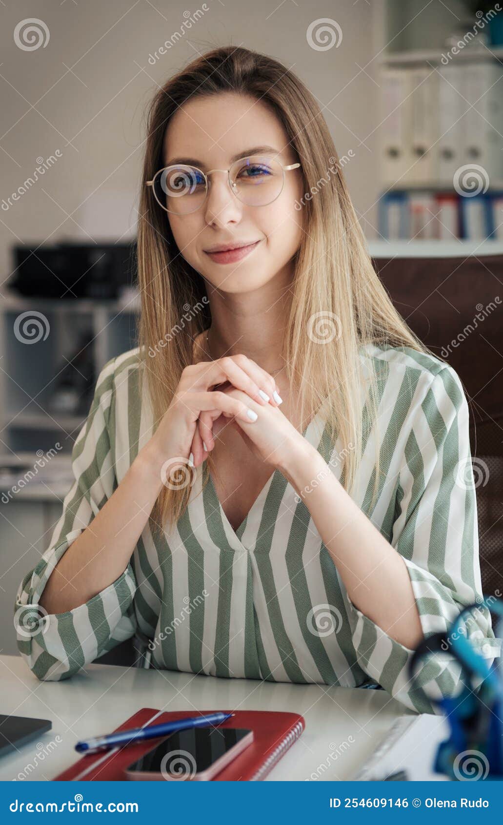 Young Woman Working on a Computer Stock Photo - Image of laptop, gadget ...