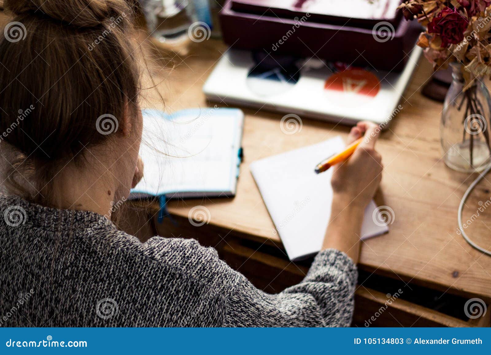 Handwriting stock image. Image of pencil, office, learning - 105134803