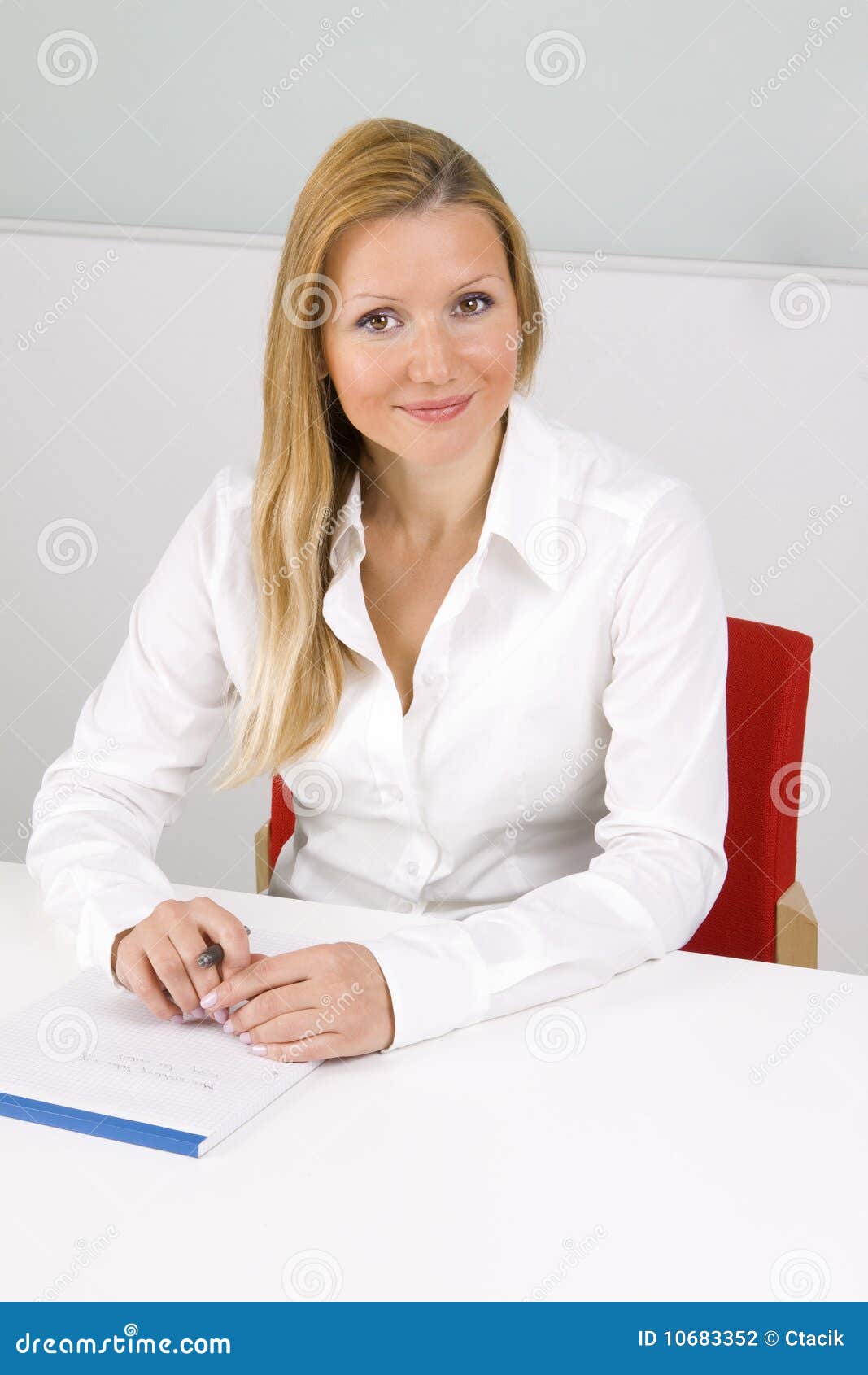 Young woman writing notes stock photo. Image of writing - 10683352