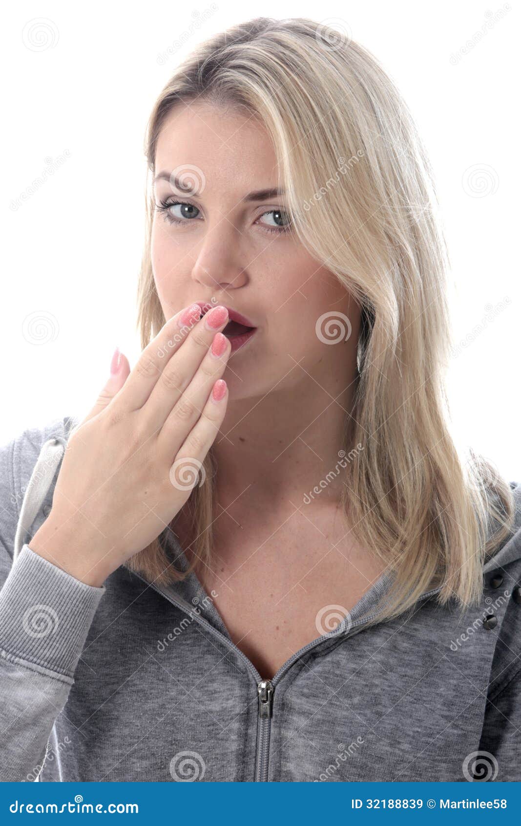Young Woman Yawning stock image. Image of young, white - 32188839