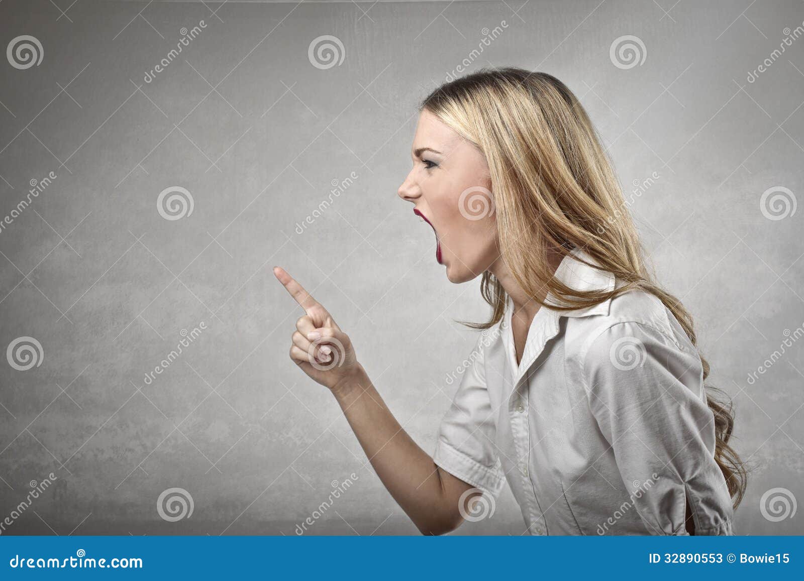 Young woman yelling stock image. Image of woman, female - 32890553