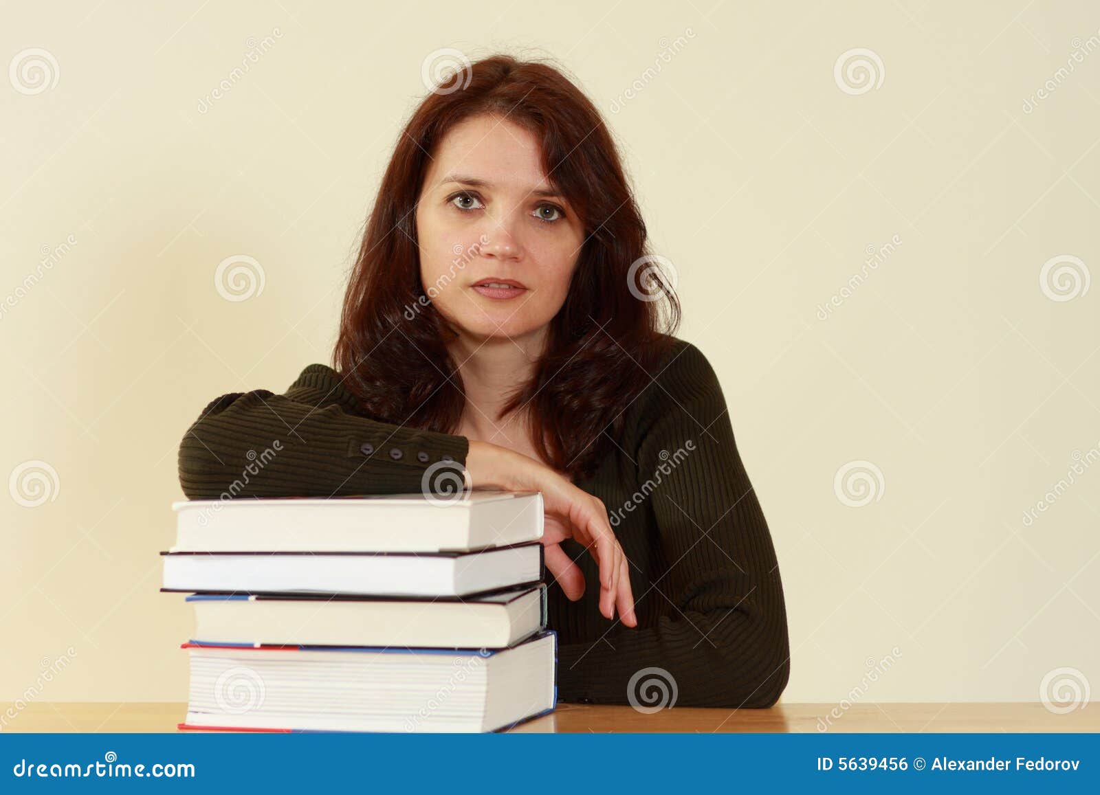Young women with books stock photo. Image of adult, young - 5639456