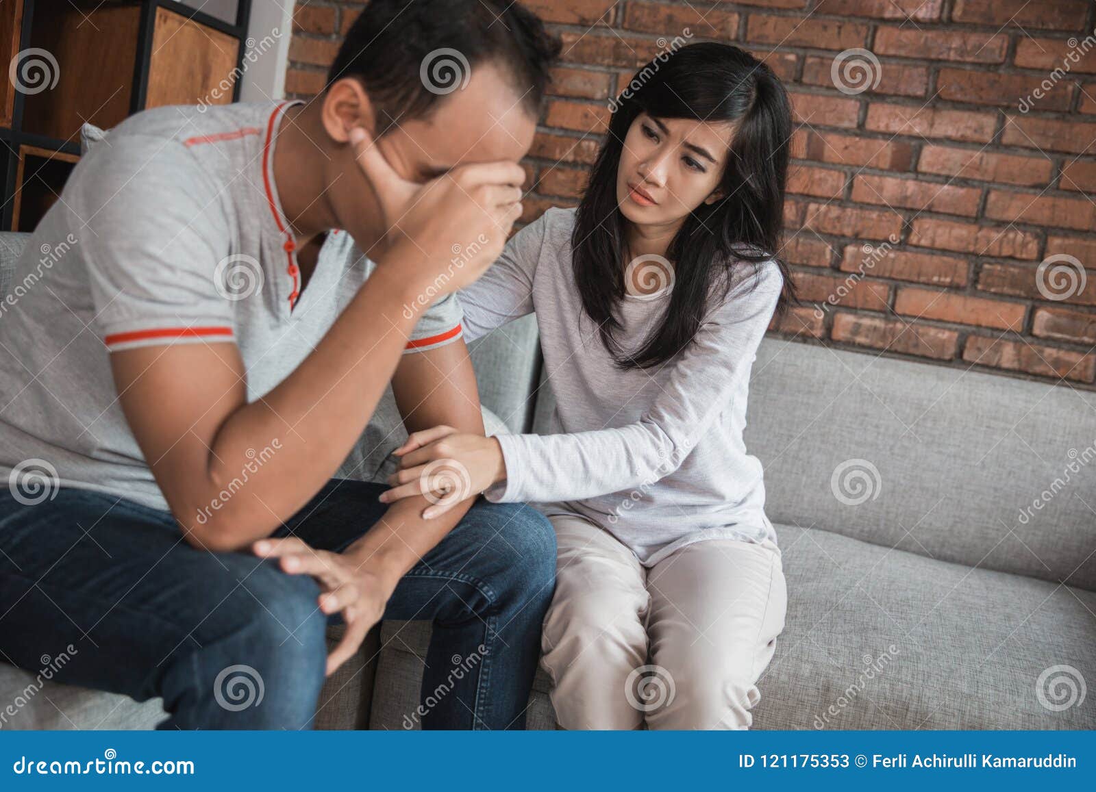 Wife Comforting Sad Husband Stock Image - Image of helping, marriage ... Wife Comforting Sad Husband Stock Image - Image of helping, marriage ...