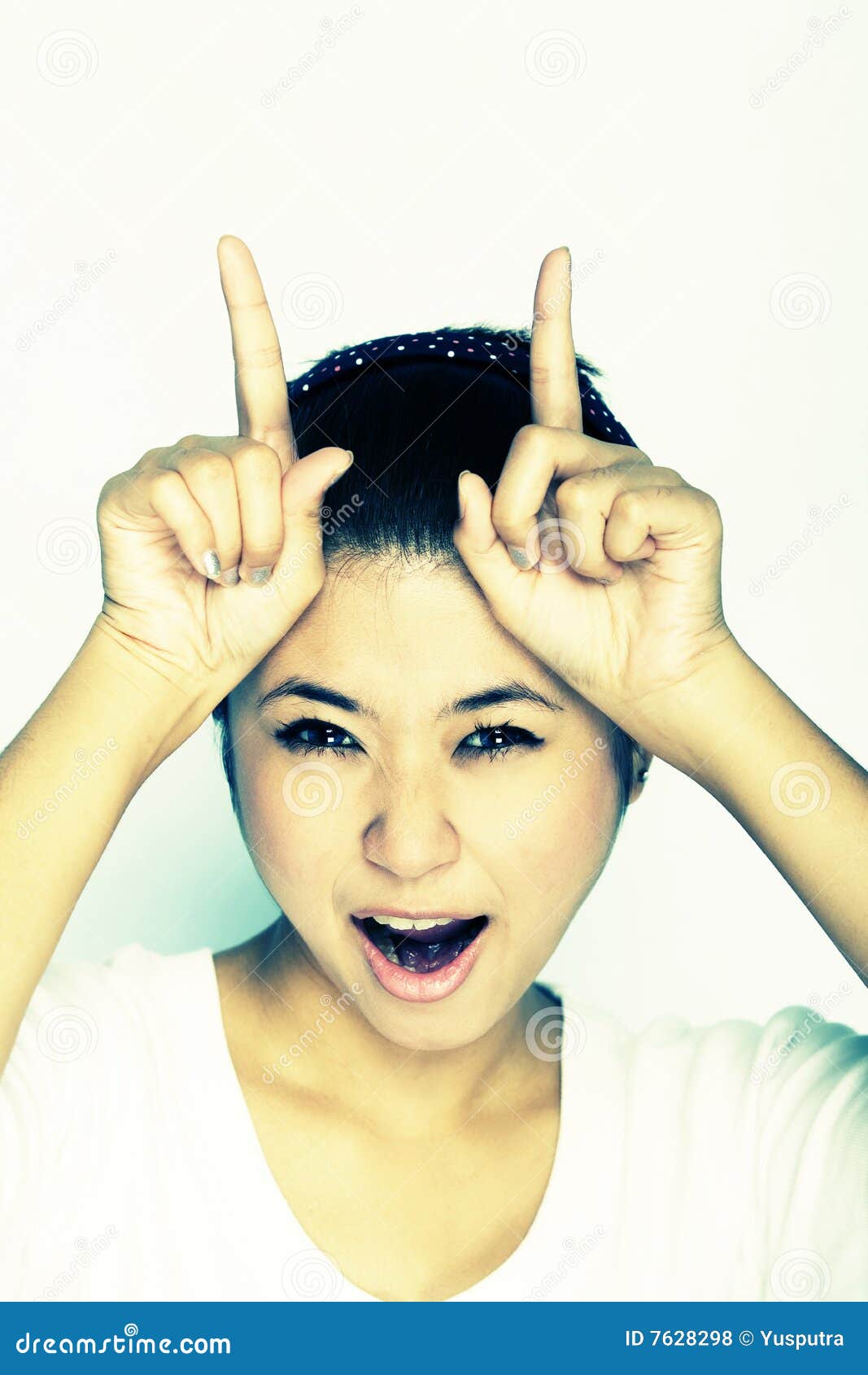 Young women - expression stock photo. Image of asian, girl - 7628298