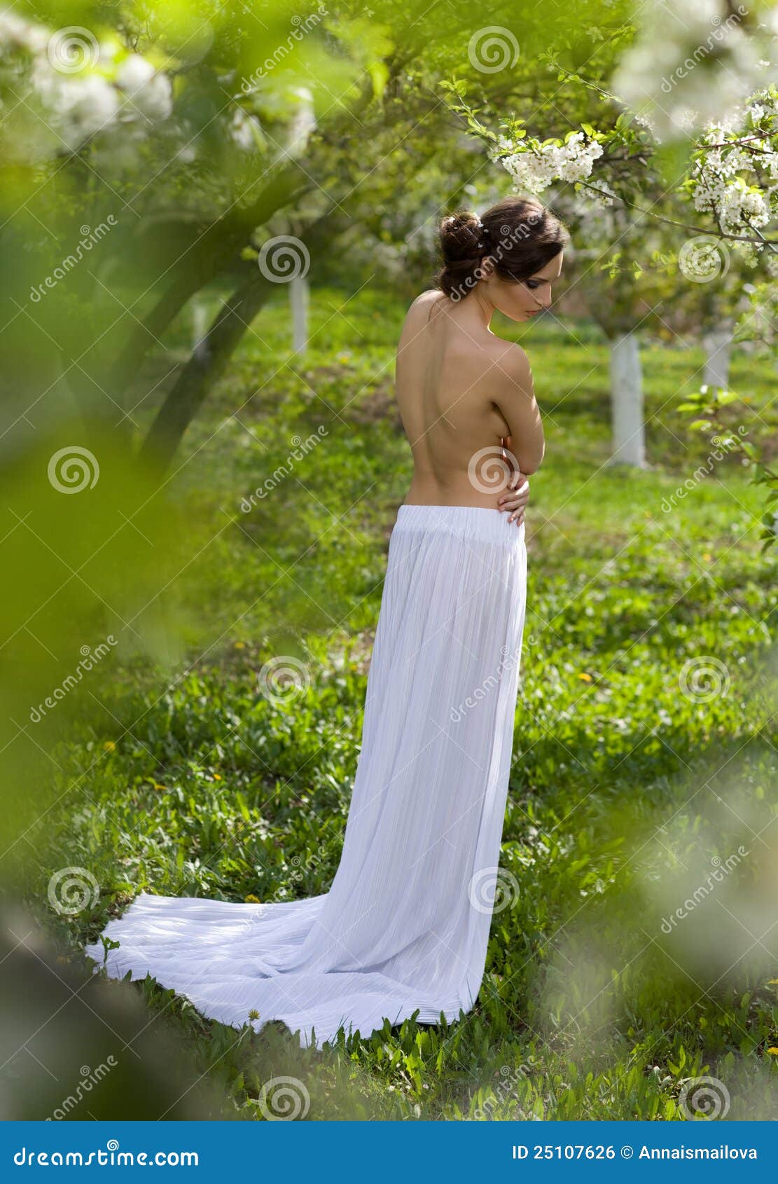 Young women in the garden stock photo. Image of beauty - 25107626