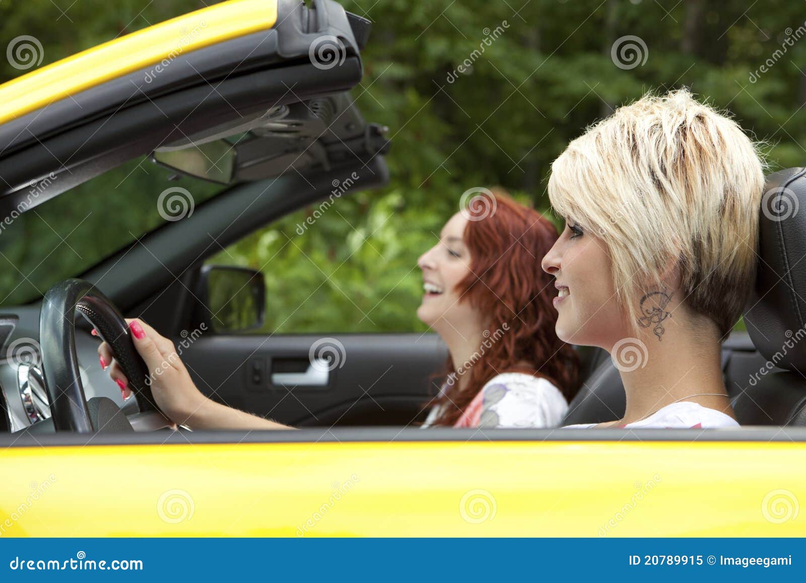 Young Women Going for a Joy Ride Stock Image - Image of friend ...