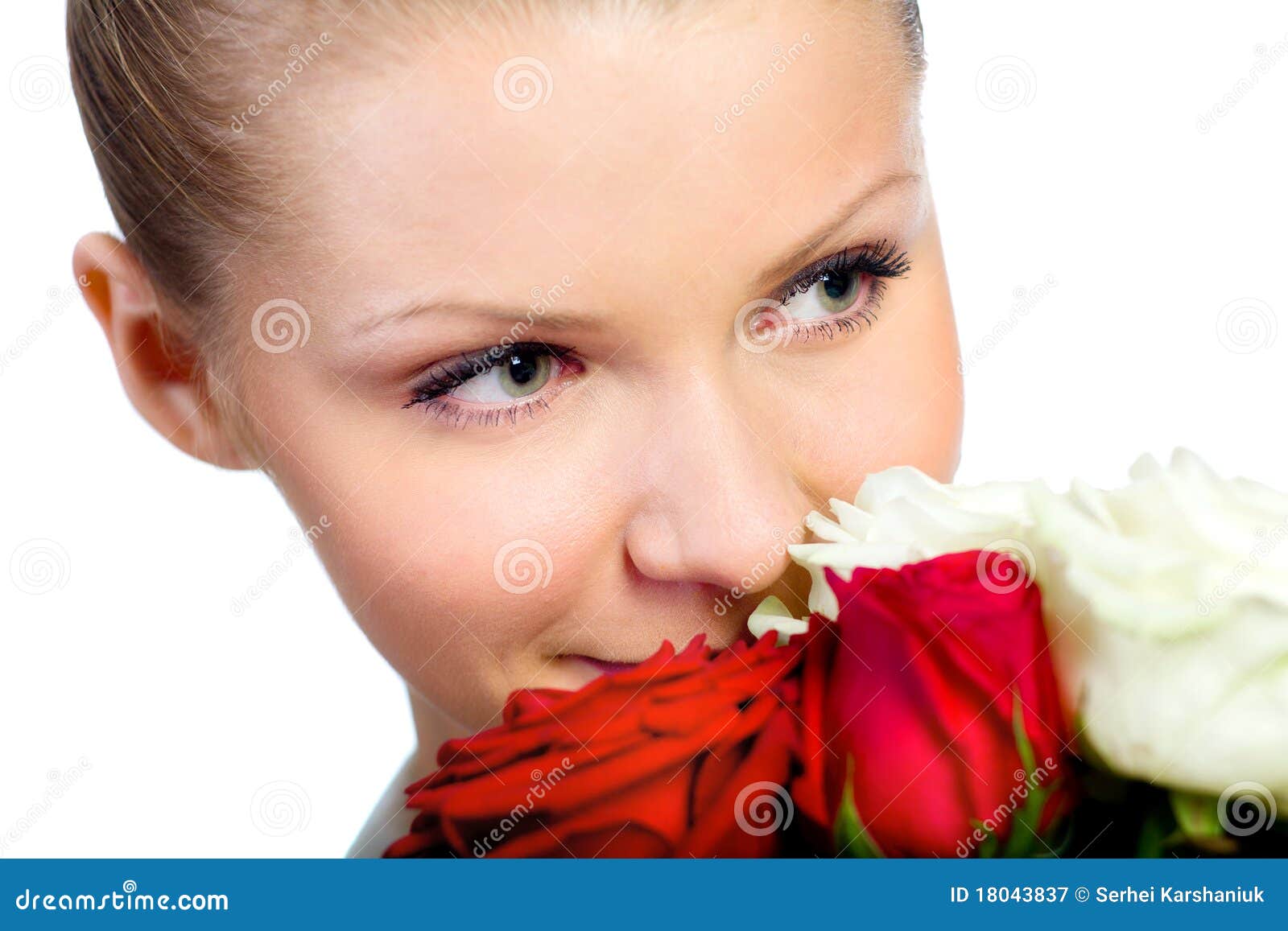 Young women with rose stock image. Image of passionate - 18043837