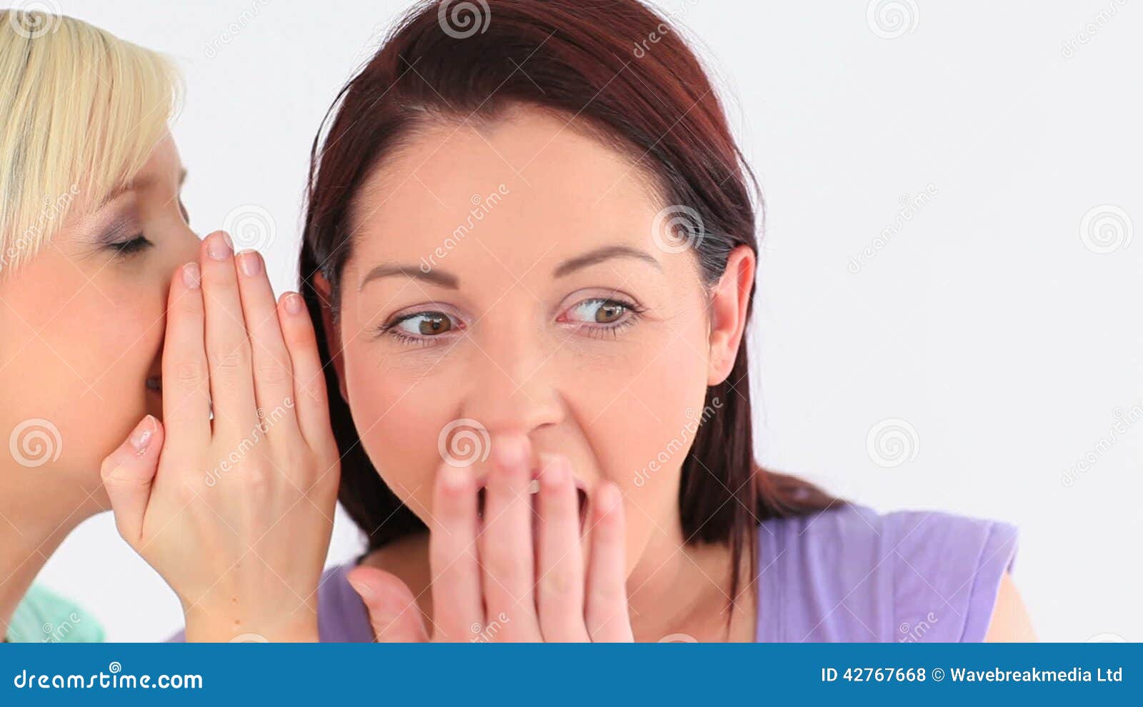 Young Women Sharing a Secret Stock Footage - Video of bruit, blonde ...