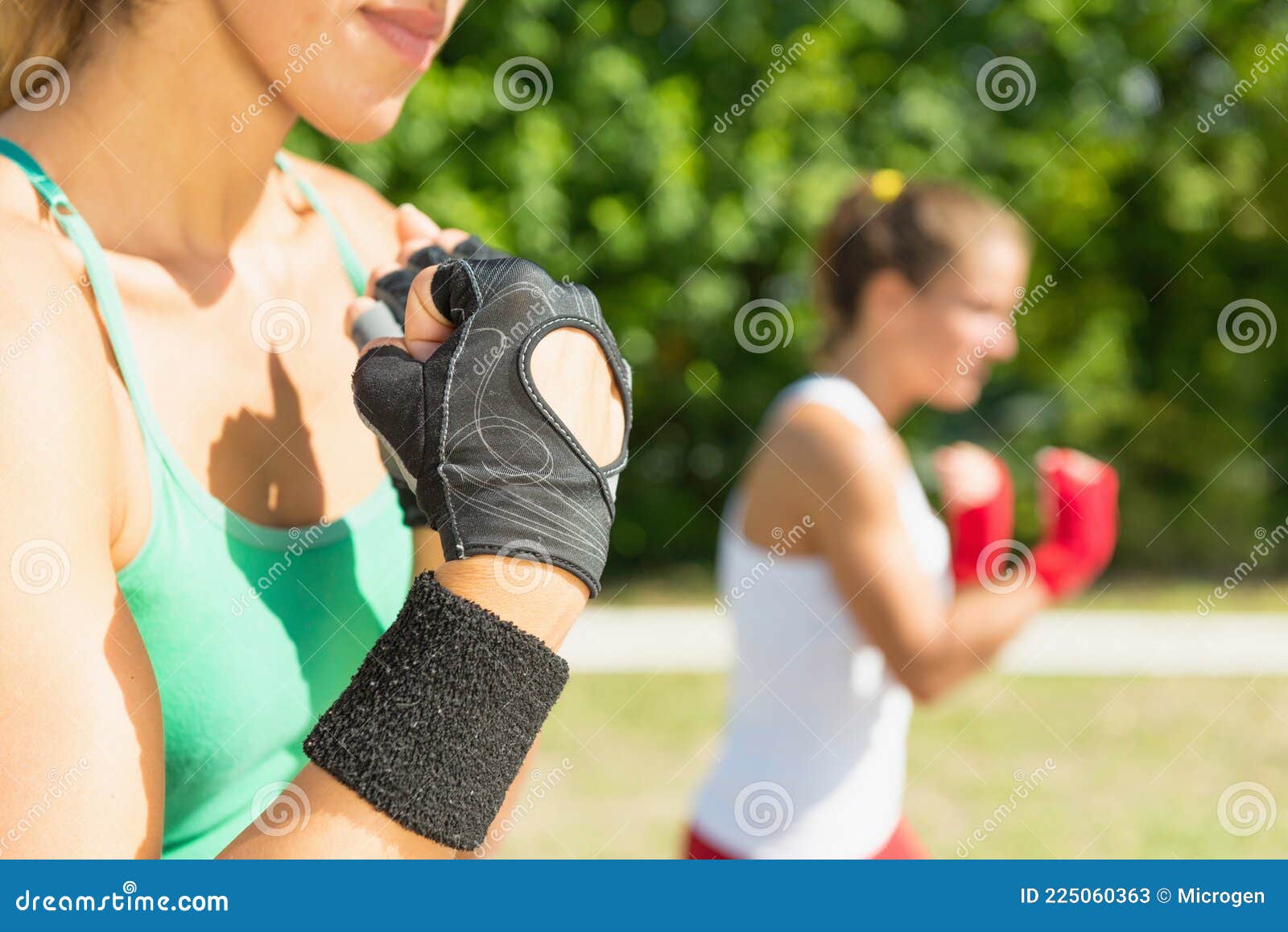 TaeBo training stock image. Image of equipment, exercise - 225060363