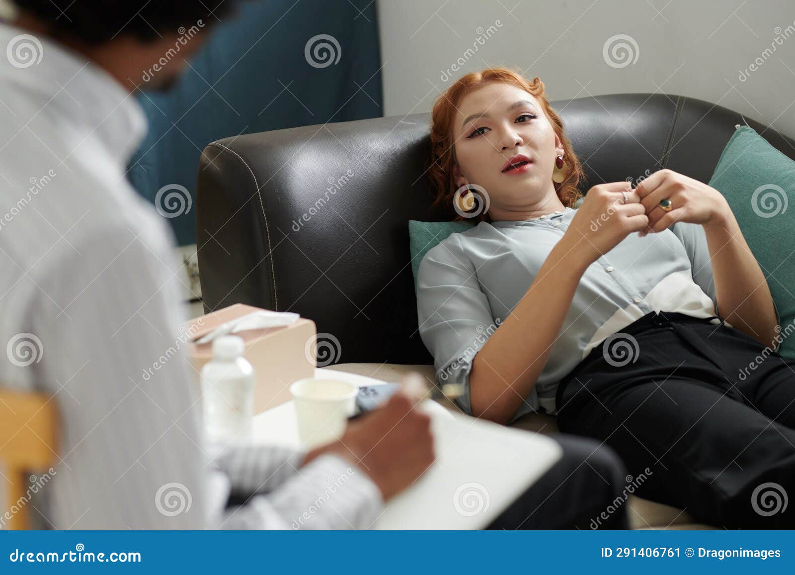 Woman Talking about Problems Stock Image - Image of complain, advice ...