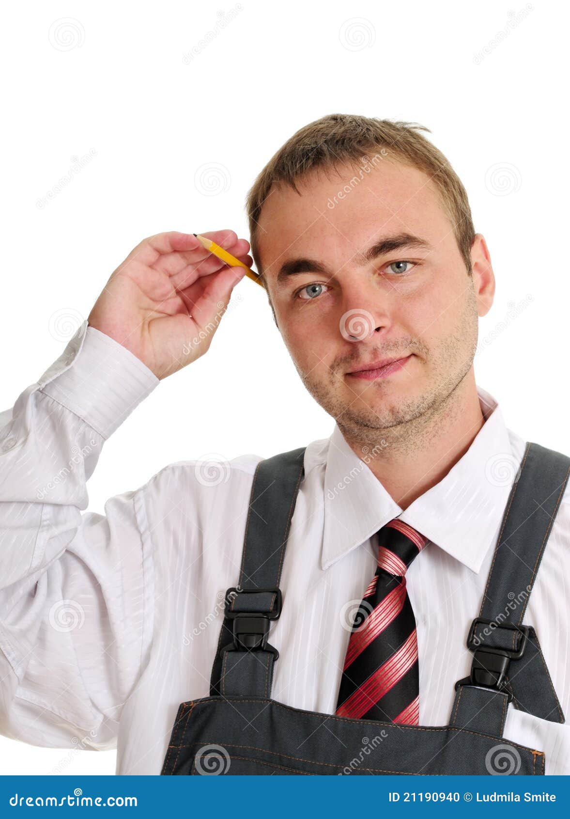 Young worker. stock photo. Image of looking, person, success - 21190940