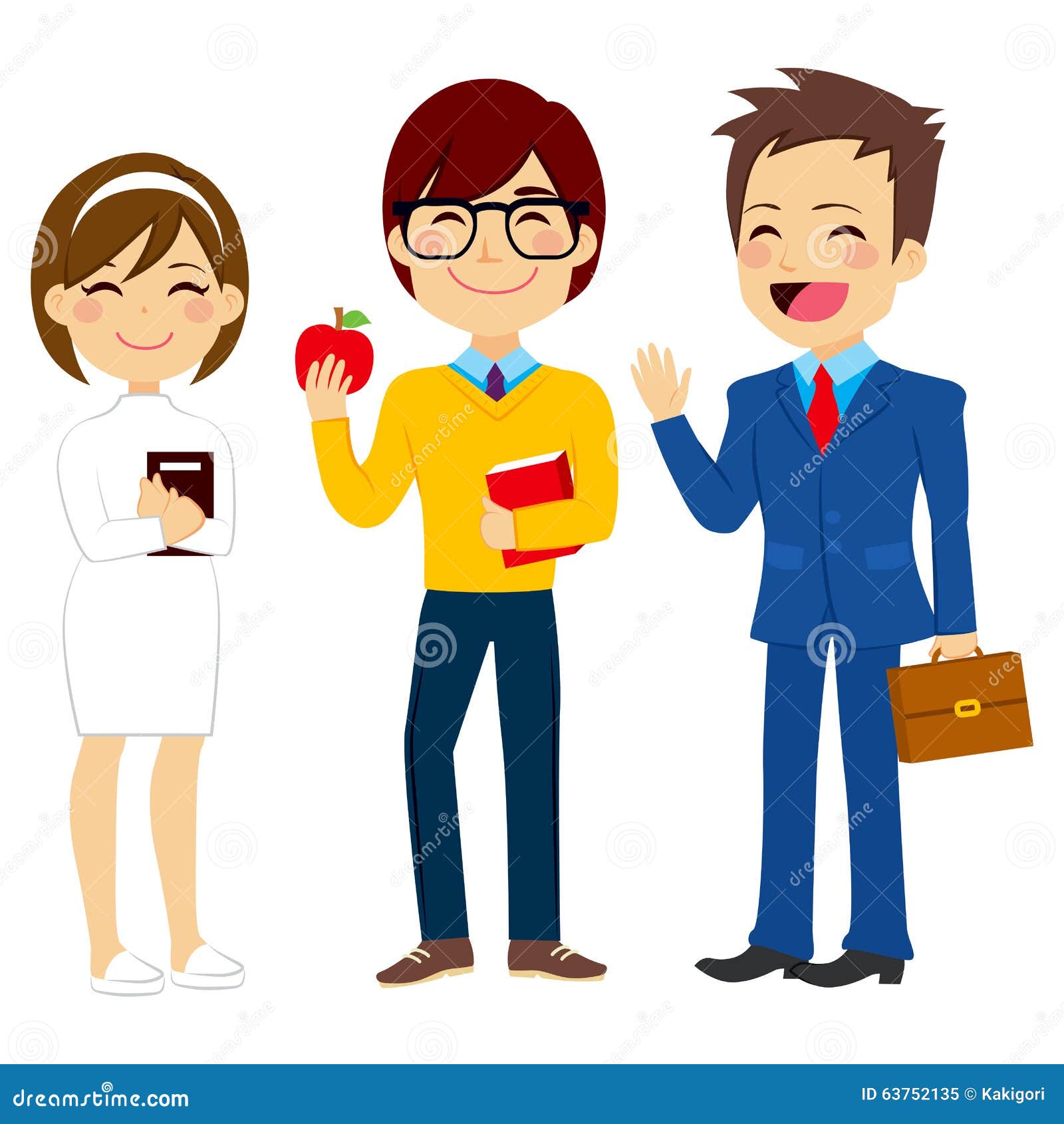 Young Worker People stock vector. Illustration of cartoon - 63752135