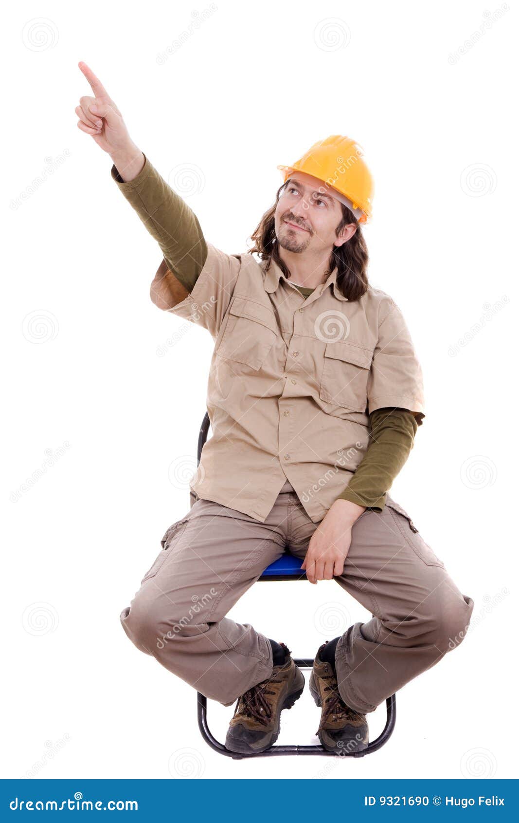 Young Worker, Sitting on a Chair Stock Photo - Image of break, manager ...