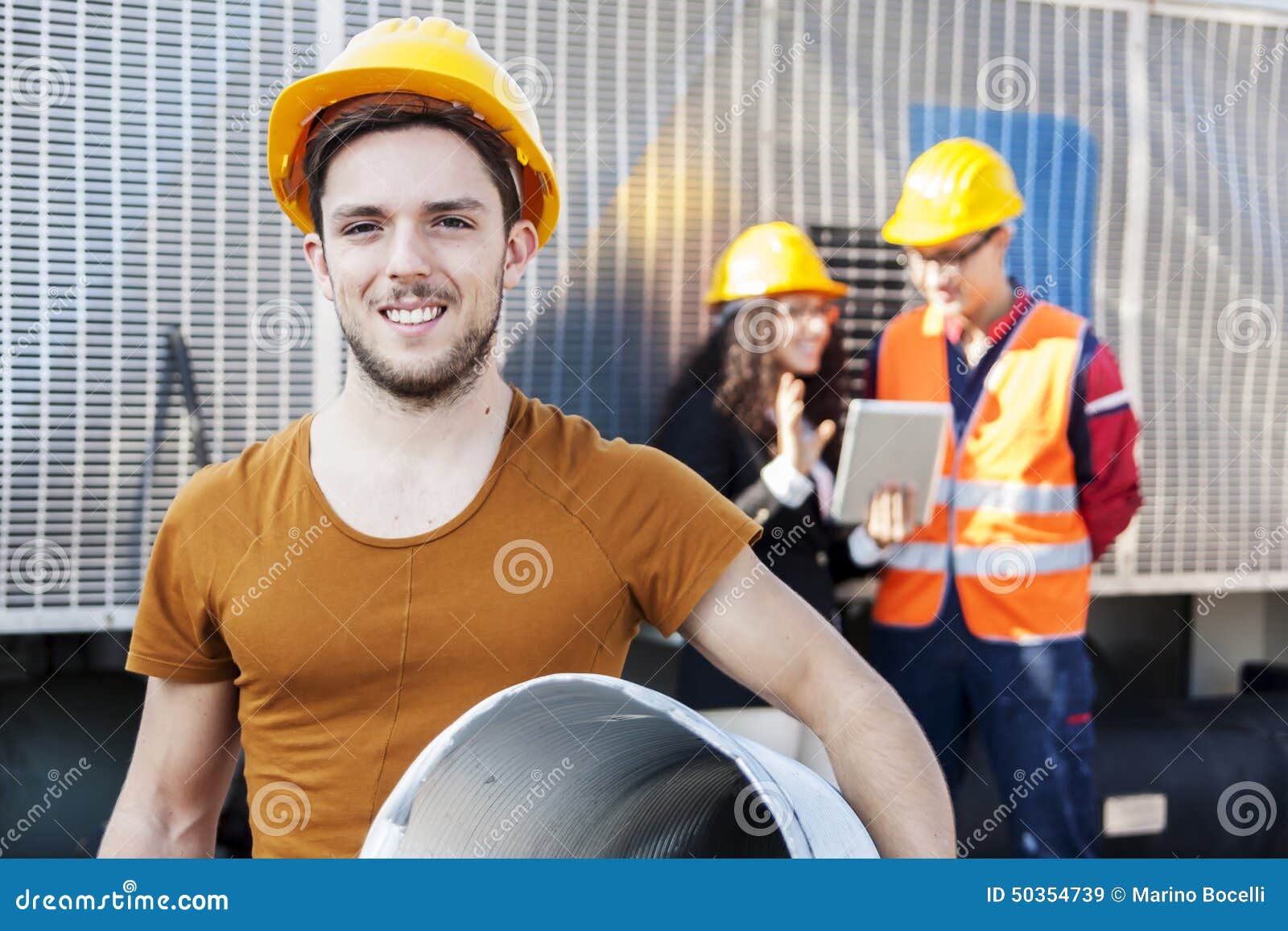 Young Workers In Modern Workplace Stock Photo | CartoonDealer.com #50198370