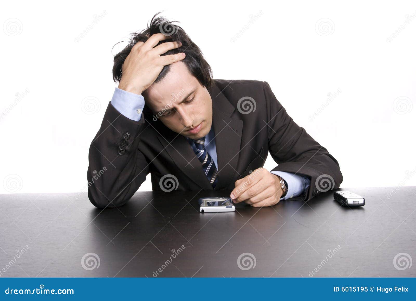 Young worried businessman stock image. Image of worried - 6015195