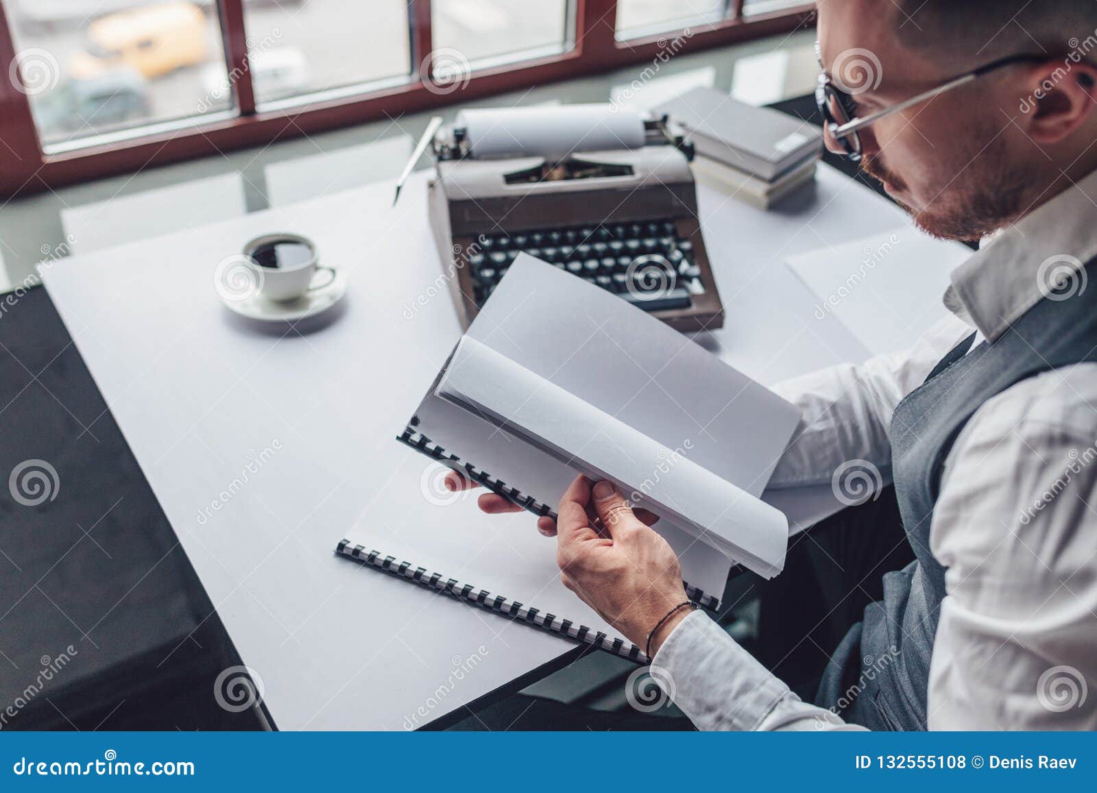 Young Writer with a Screenplay Stock Photo - Image of author, writers ...