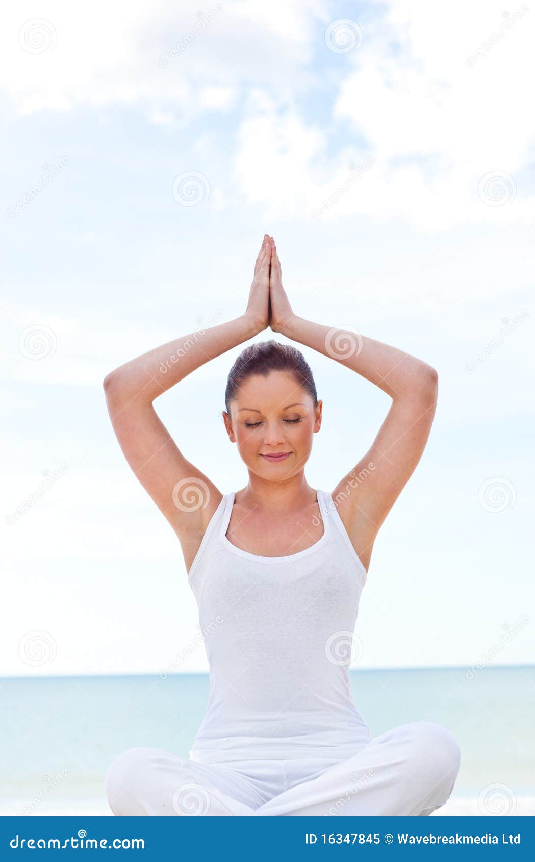 Young Zen Female Practicing Yoga Exercise Stock Image - Image of ...