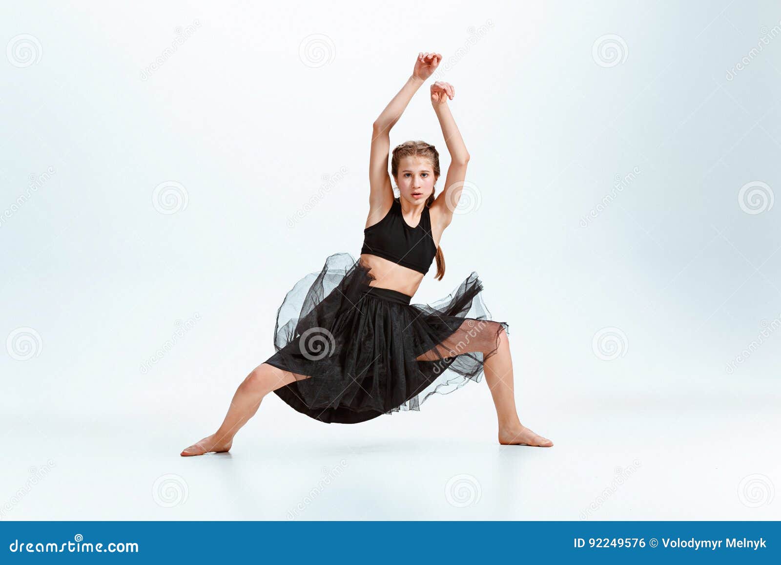 Young girl break dancing stock photo. Image of performer - 92249576