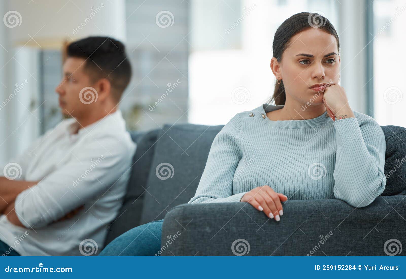 Your Actions are Unbelievable. a Young Couple in the Midst of an ...