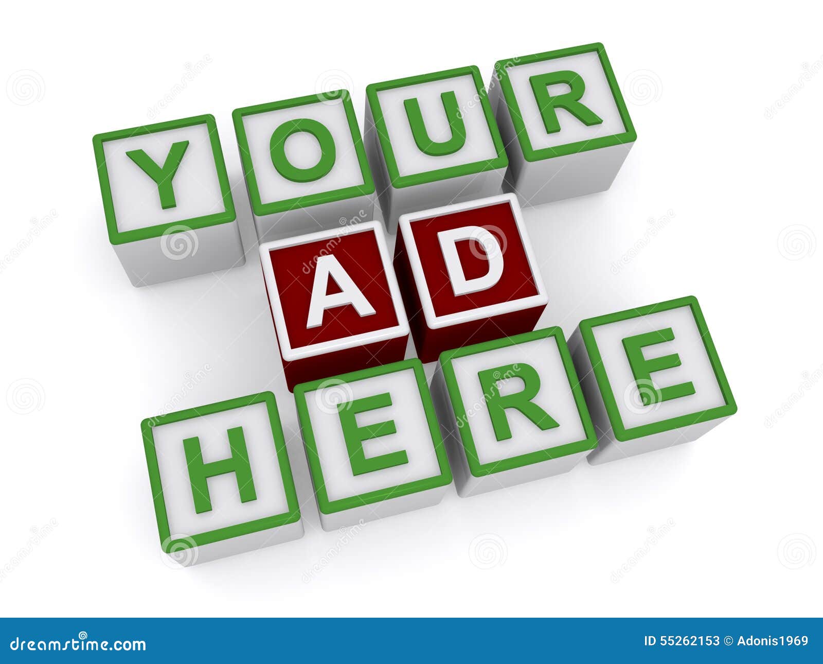 Your ad here stock illustration. Illustration of advertising - 55262153