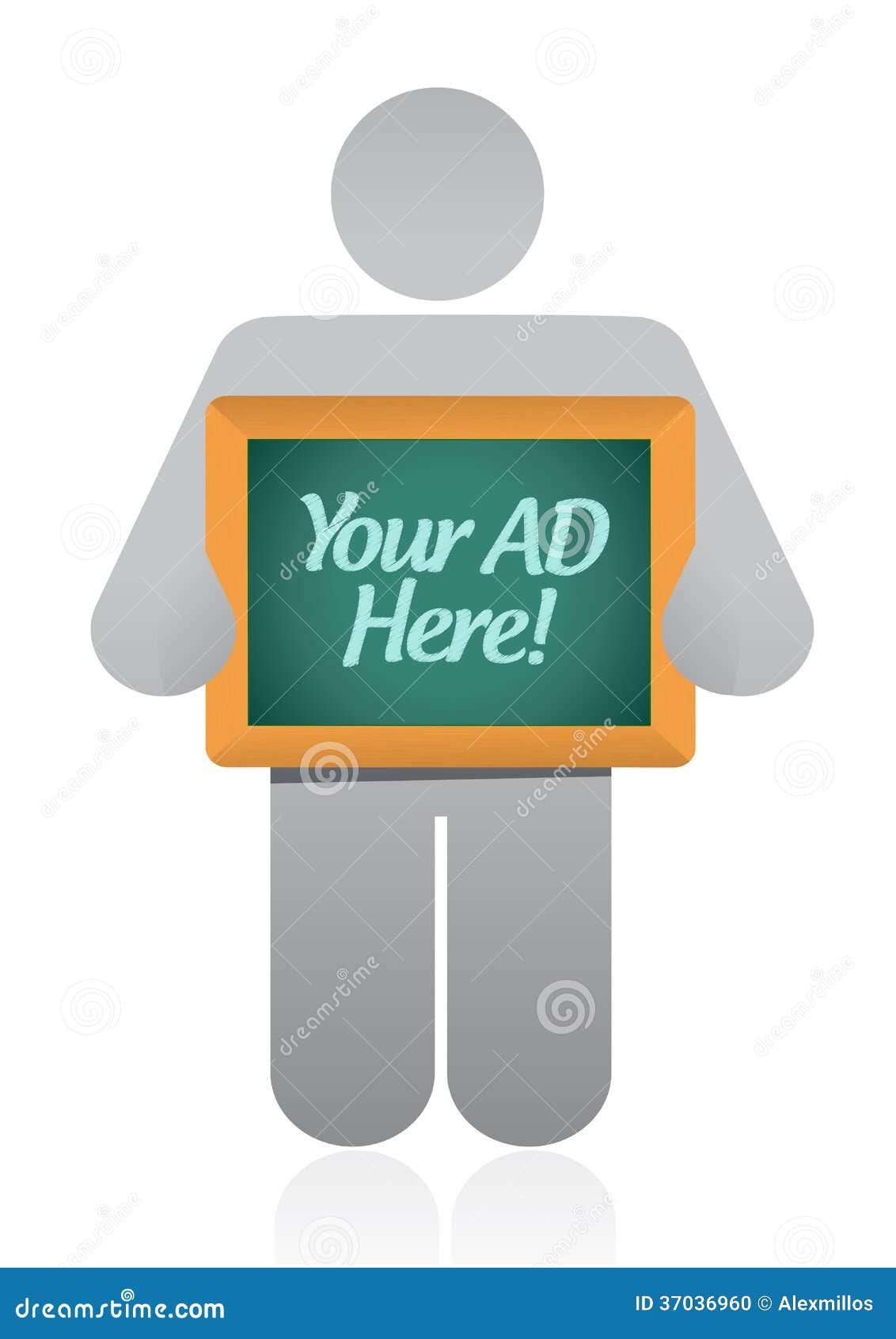 Your Ad Here Sign Illustration Design Stock Illustration - Illustration ...