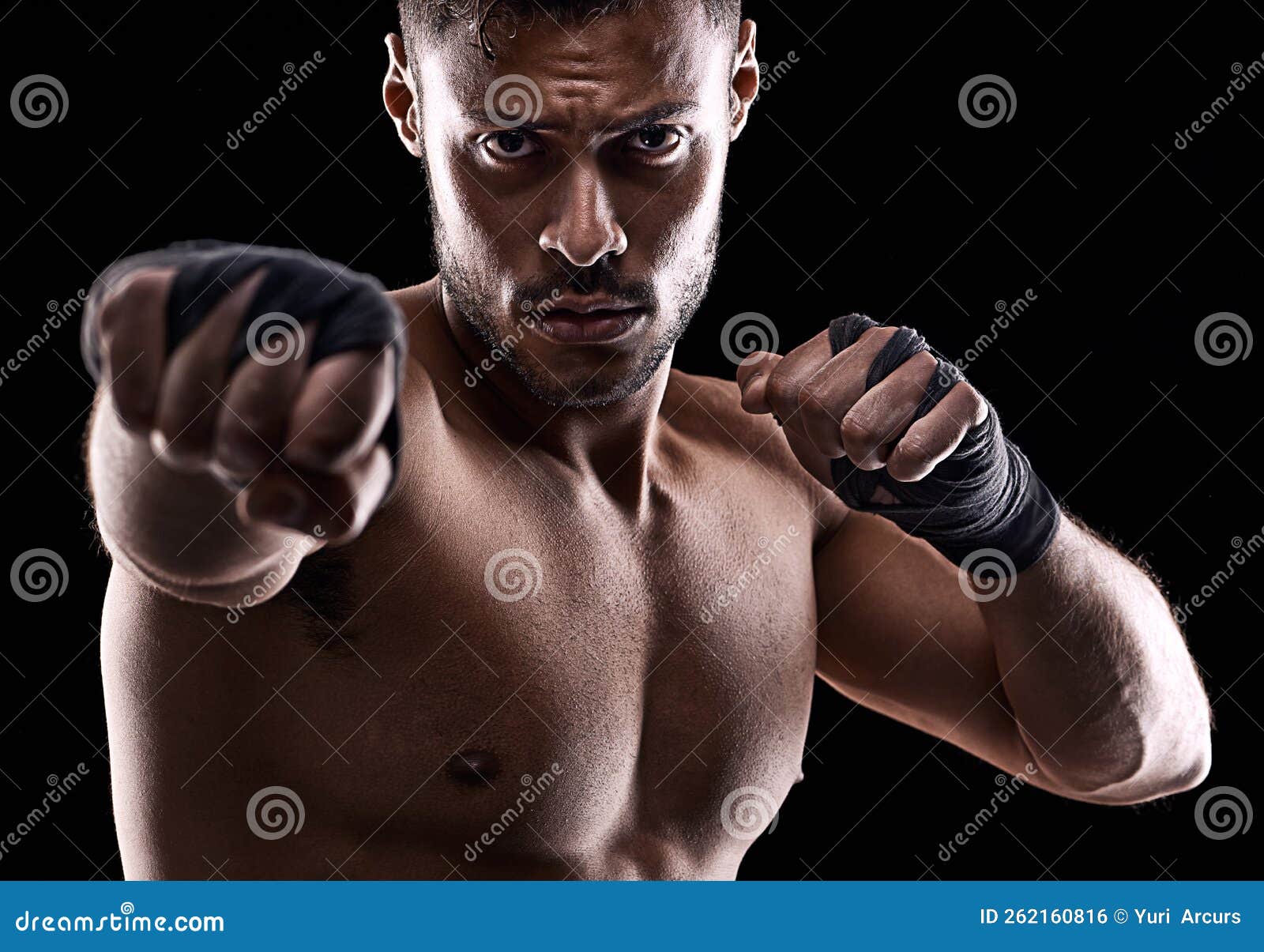 Your Anger is Your First Enemy... Overcome it. Studio Shot of a Young ...