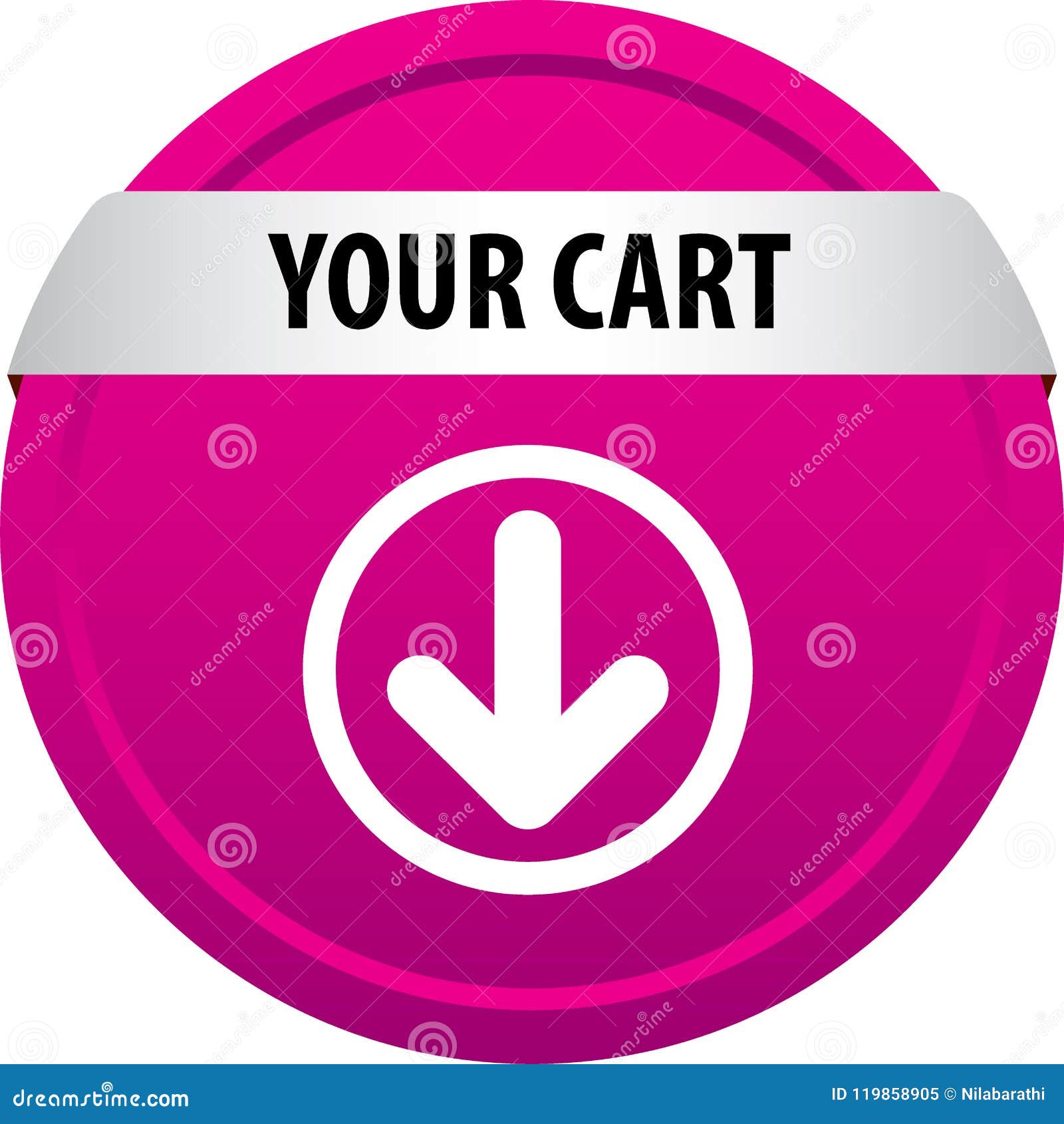 Your cart web button stock illustration. Illustration of commerce ...