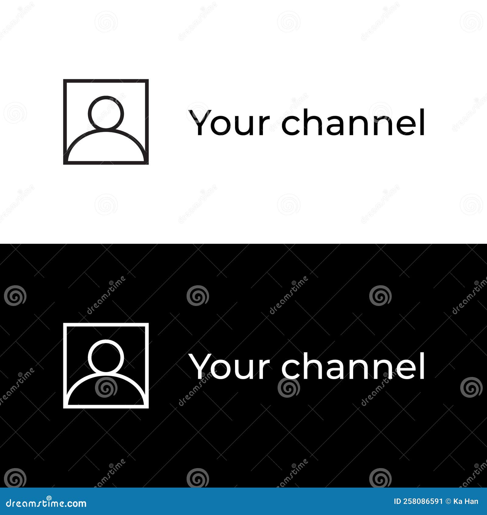 Your Channel Icon Vector. Streaming Video App Menu Stock Vector ...
