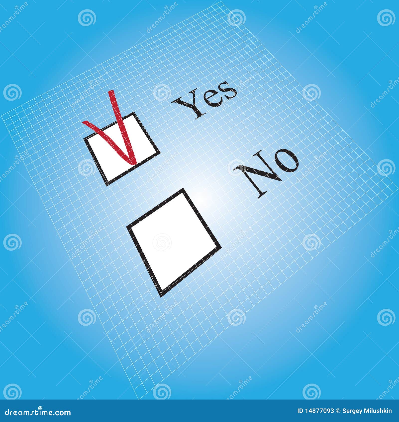Your Choice - Checking a Box Stock Vector - Illustration of light ...