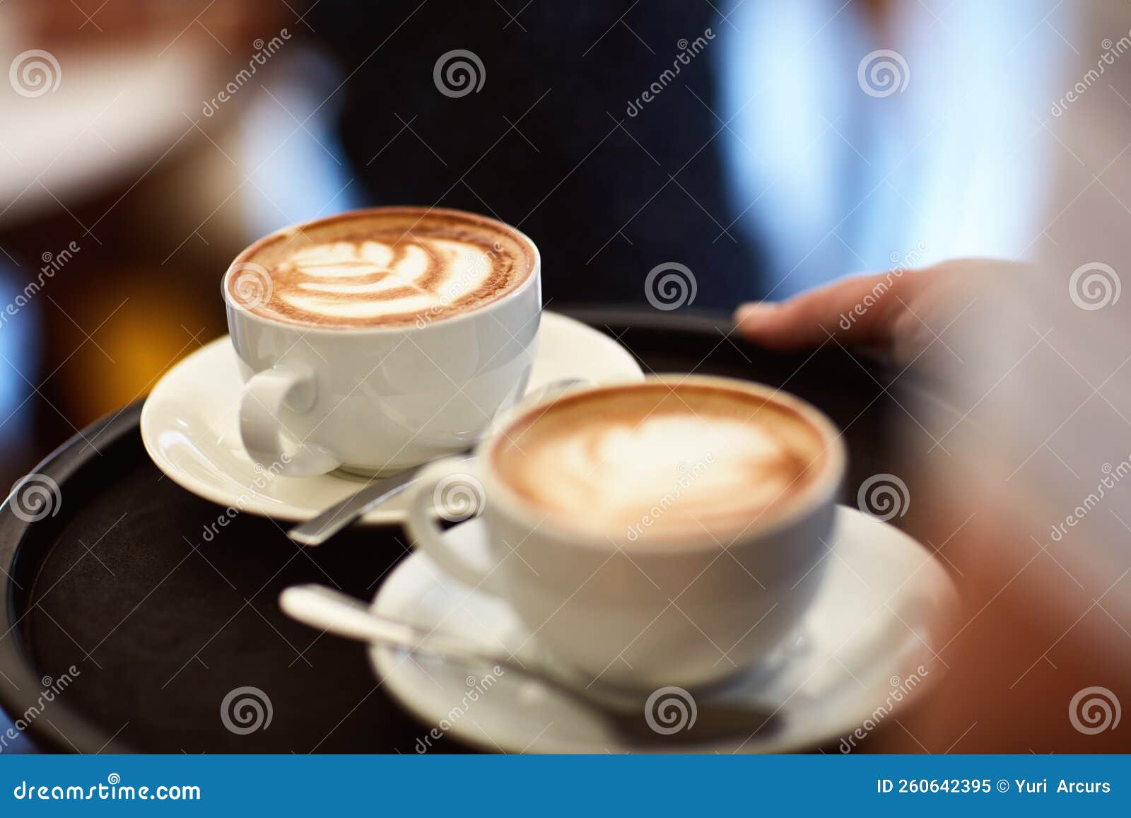 Your Coffee Break Never Looked so Good. a Waitress Carrying Two Coffees ...