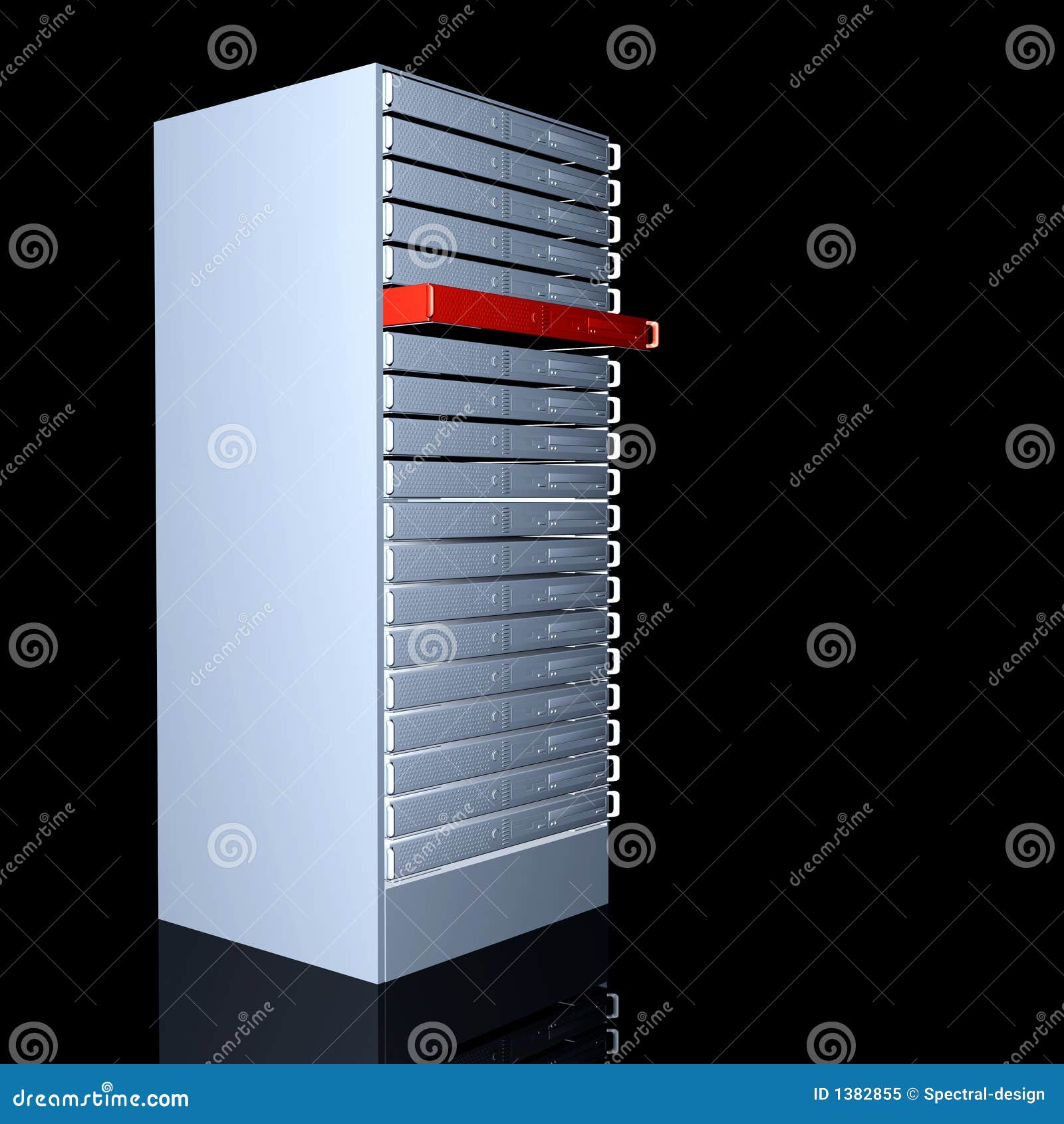 Your dedicated Server stock illustration. Illustration of computer ...